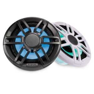 garmin fusion® xs series marine speakers, 7.7" 240-watt sports with rgb, a brand, gray, white