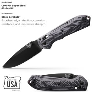 Benchmade - Freek 560BK-1 EDC Knife with Gray/Black G10 Handle (560BK-1)