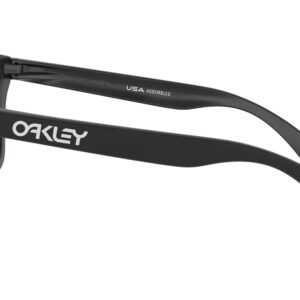 Oakley OO9013 Square Sunglasses, Matte Black/Prizm Black Polarized, 55 mm