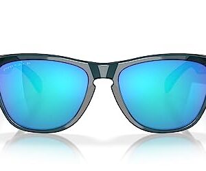 Oakley OO9013 Square Sunglasses, Crystal Black/Prizm Sapphire Iridium Polarized, 55 mm