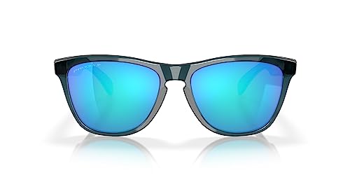 Oakley OO9013 Square Sunglasses, Crystal Black/Prizm Sapphire Iridium Polarized, 55 mm