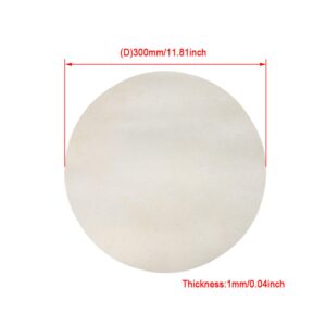 Mxfans 30x30x0.1cm Beige Head Drum Round Shape Drum Head for Bongo Replacement Instrument Accessory