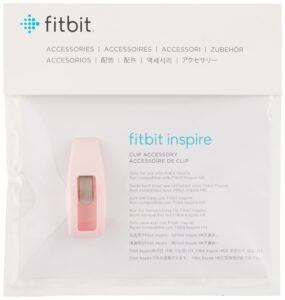 fitbit inspire accessory clip, official fitbit product, soft pink