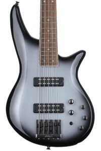 jackson js series 5-string spectra bass js3v, silverburst, laurel fingerboard