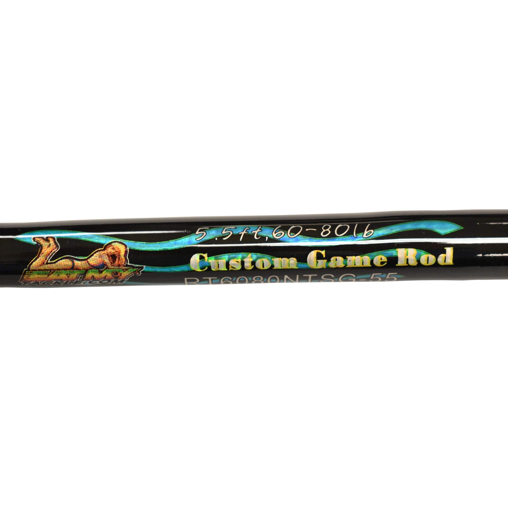 EatMyTackle Open Guide Boat Rod | Saltwater Fishing Rod (60-80lb.)