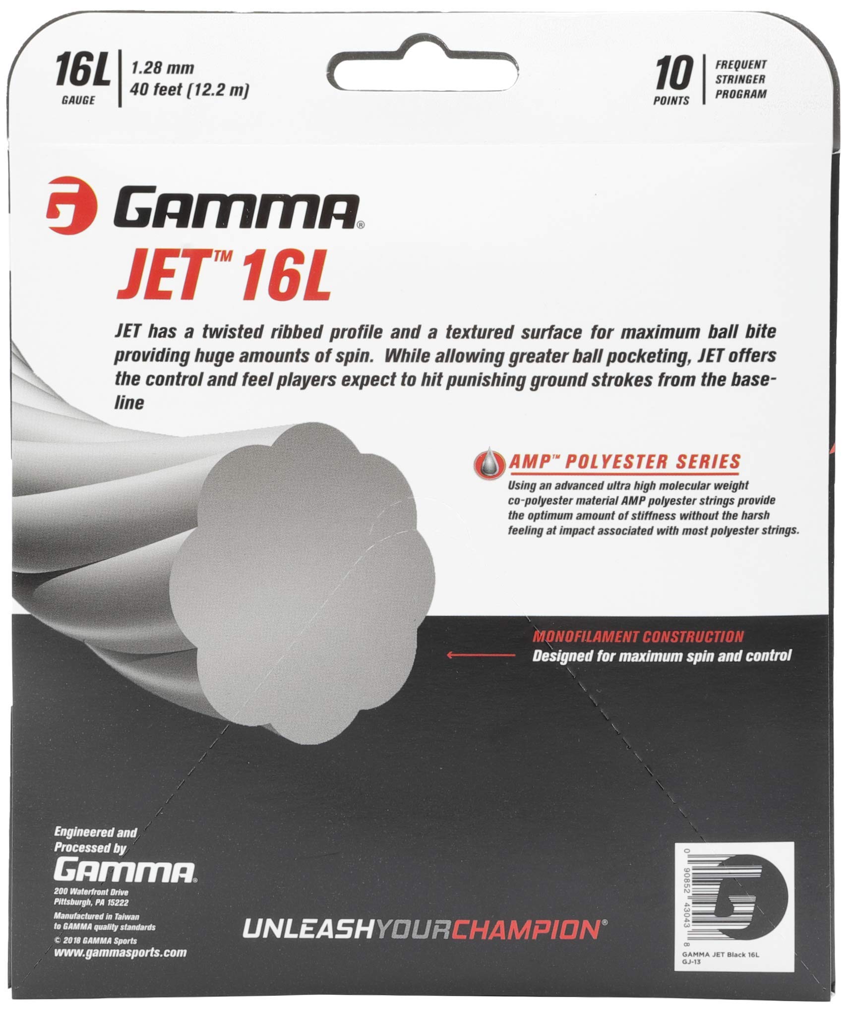 Gamma Sports AMP JET 16Lg String - Black