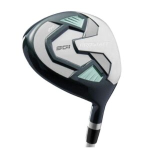 wilson golf pro staff sgi driver mw 5, golf clubs for women, right-handed, suitable for beginners and advanced players, graphite, grey/light blue, wgd1514005