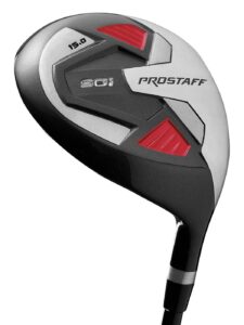 wilson golf pro staff sgi driver mw 5, golf clubs for men, right-handed, suitable for beginners and advanced players, graphite, grey/light blue, wgd1510005