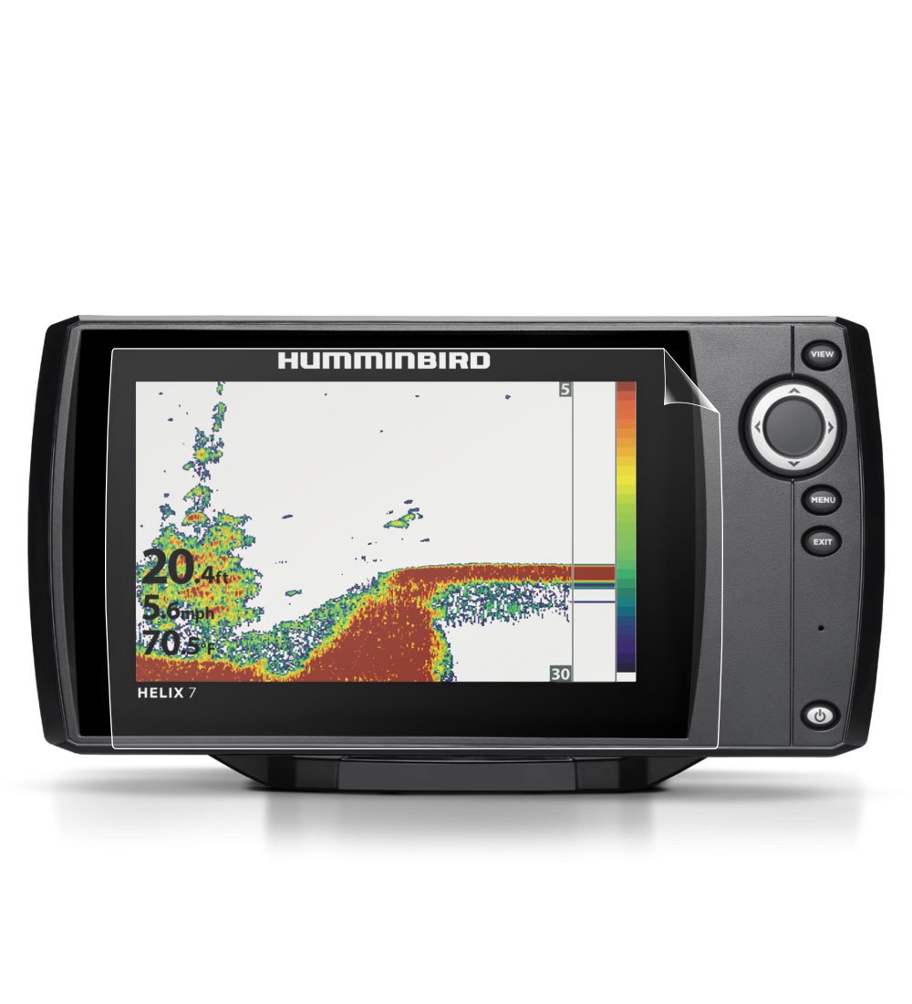 IPG Compatible with HUMMINBIRD HELIX 7 SONAR G2 / SI GPS FISH FINDER Screen Protector Invisible Film Guard Cover Free Lifetime Replacement Bubble -Free