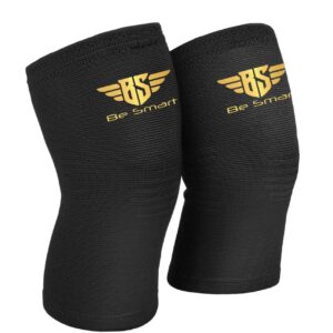 be smart elastic knee sleeve support brace for joint pain injury sprain knee cap compress (single, x-large)