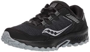 saucony men's versafoam excursion tr13 trail running shoe, black, 10 m us