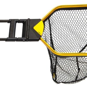 Frabill Trophy Haul Bearclaw 1418 Fishing Net, One Hand Designed Landing Net with built in Light, Black and Gold (FRBNX14L)