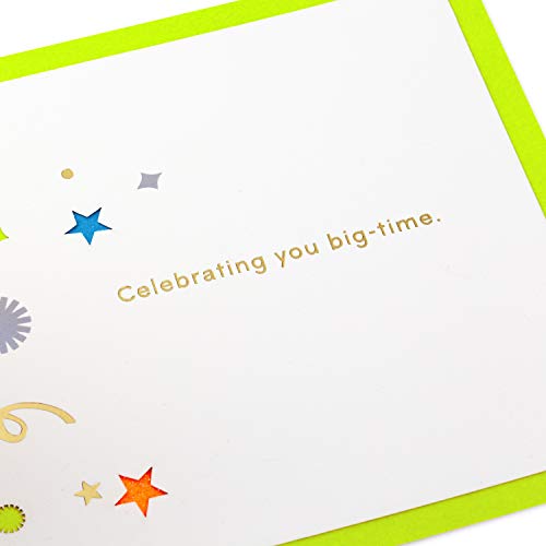 Hallmark Signature Paper Wonder Pop Up Congratulations Card, Fathers Day Card, or Birthday Card (Celebrate) (1299RZH1130)