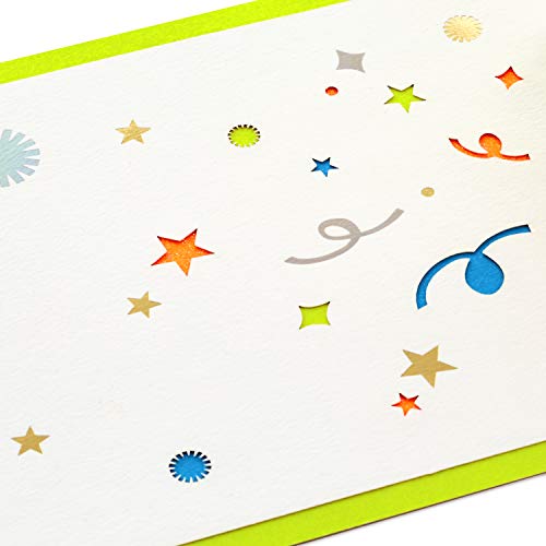 Hallmark Signature Paper Wonder Pop Up Congratulations Card, Fathers Day Card, or Birthday Card (Celebrate) (1299RZH1130)