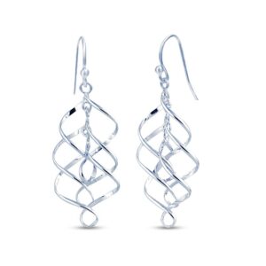 infinity knot drop dangle earrings - 925 sterling silver for women and teens