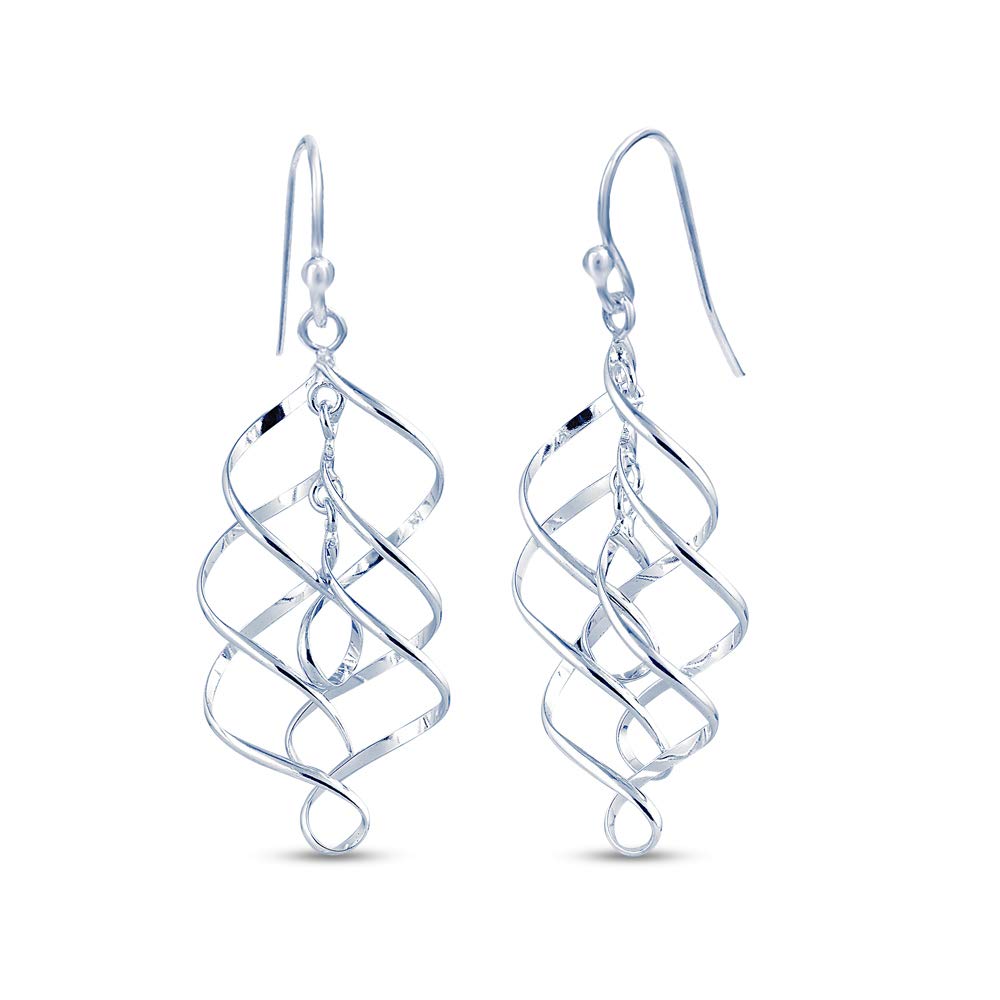 Infinity Knot Drop Dangle Earrings - 925 Sterling Silver for Women and Teens