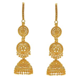 jwellmart gold plated alloy jhumka earrings for women