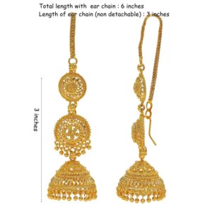 Jwellmart Gold Plated Alloy Jhumka Earrings for Women