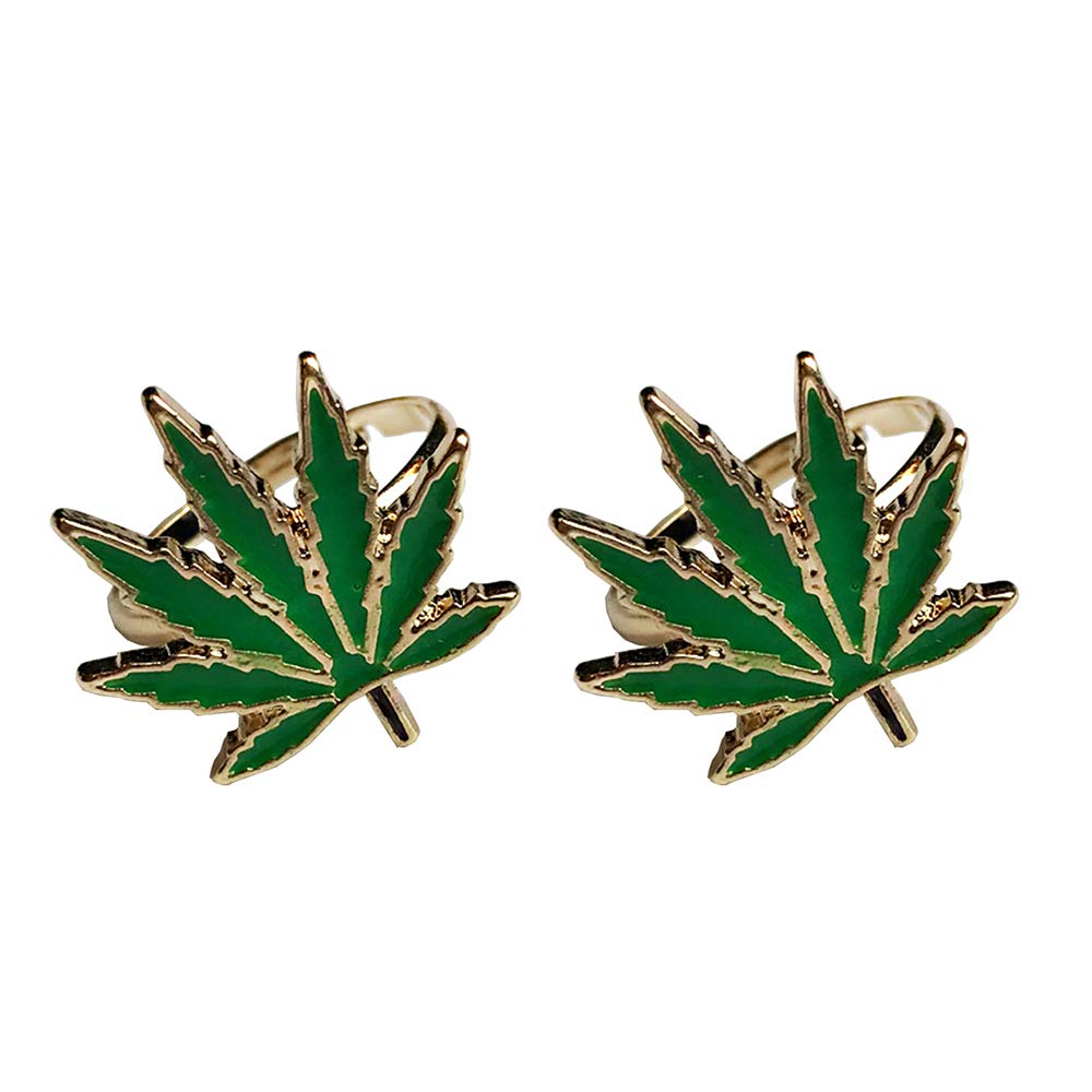 Yooce 420 Leaf Ring Jewelry, 2 Pcs