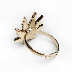 Yooce 420 Leaf Ring Jewelry, 2 Pcs