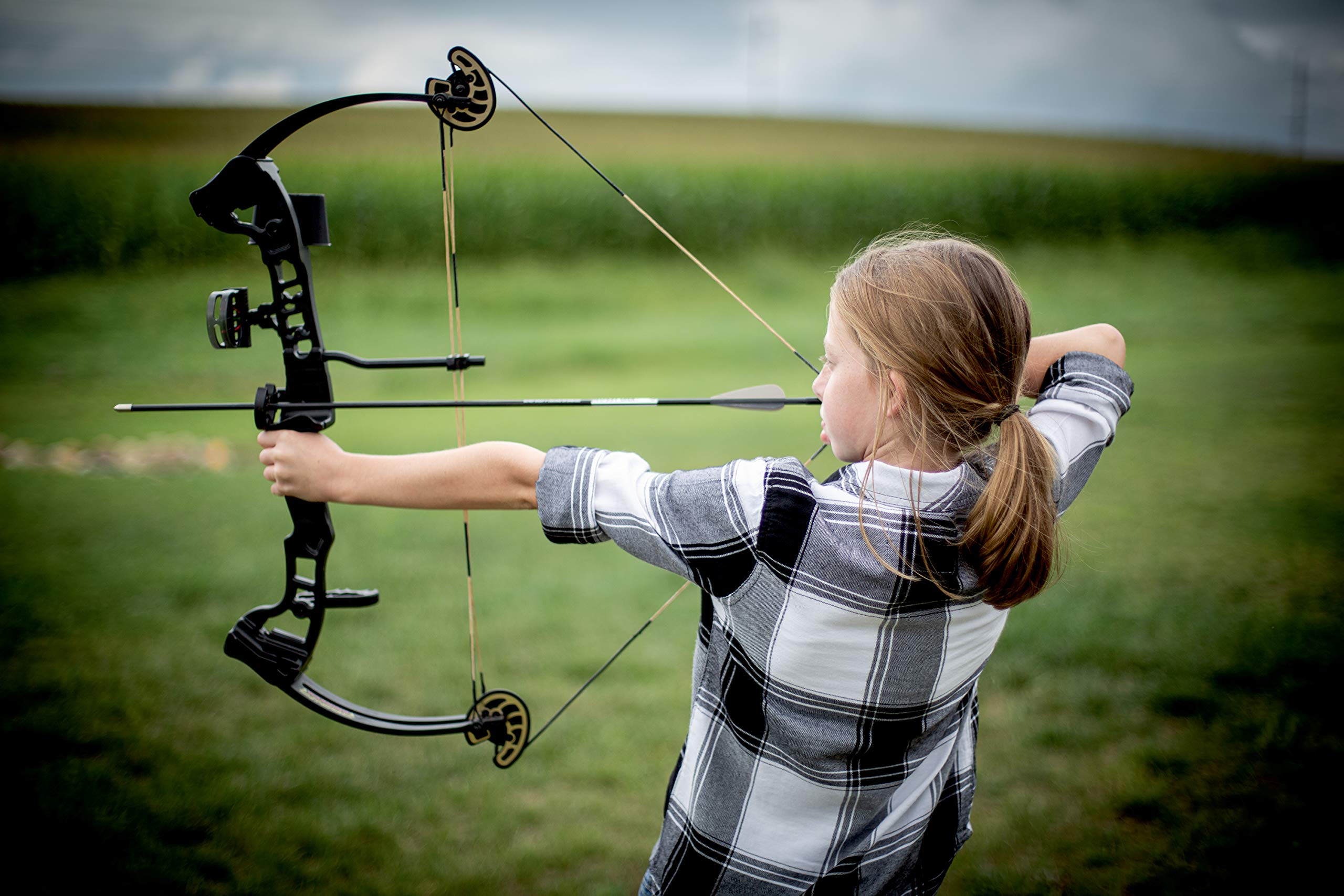 BARNETT Vortex Lite Youth Compound Bow, 18-29lb Draw Weight, Mossy Oak Break-Up Country Camo