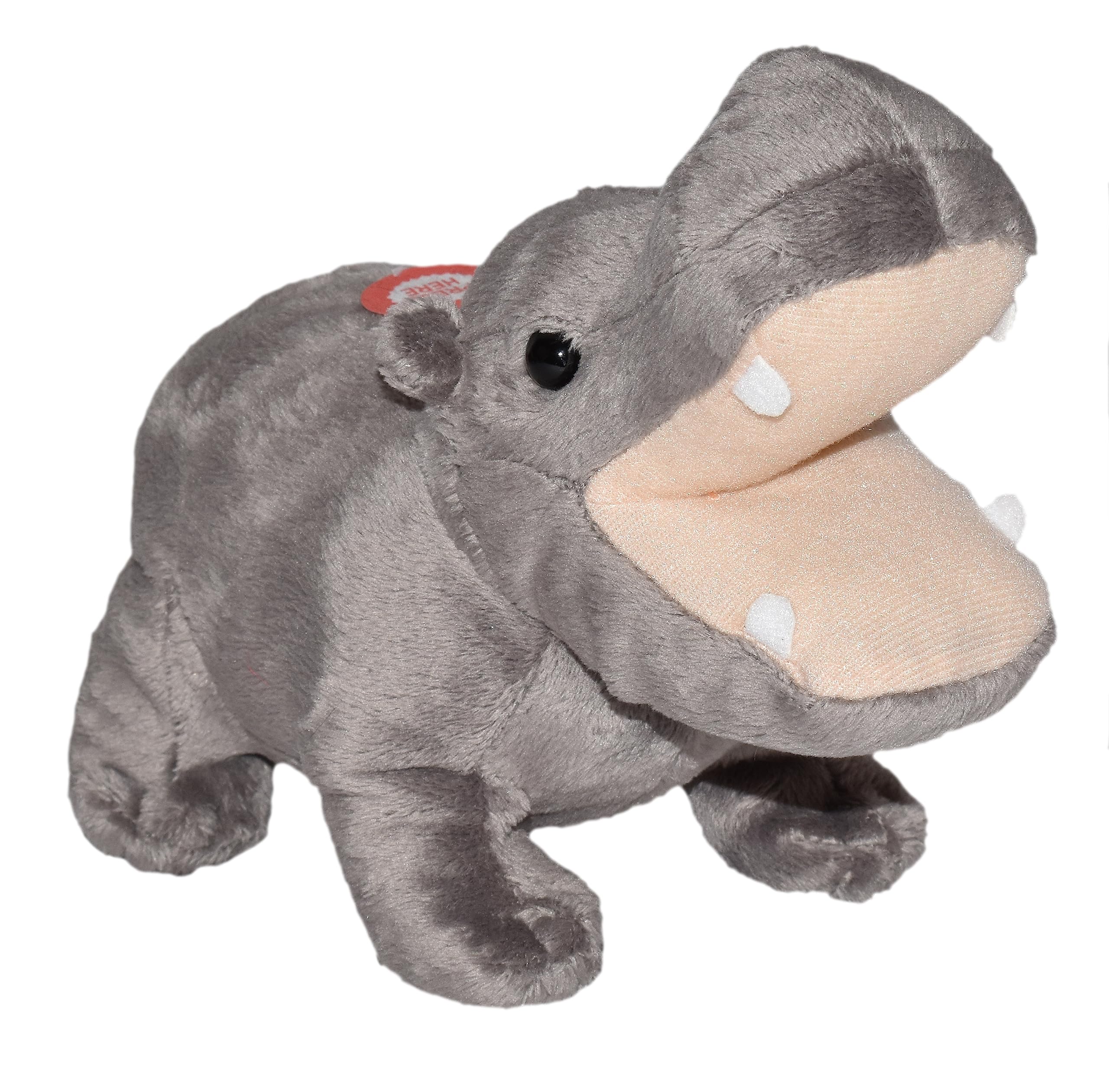 Wild Republic Wild Calls Hippo, Authentic Animal Sound, Stuffed Animal, Eight Inches, Gift for Kids, Plush Toy, Fill is Spun Recycled Water Bottles, 8" (23327)