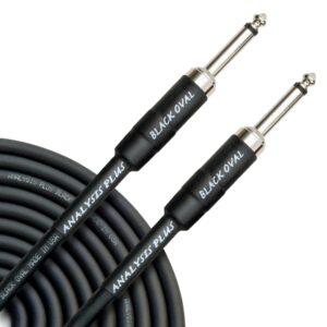 analysis plus black oval instrument cable 15ft straight to straight