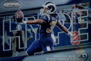 2018 panini prizm hype prizm #9 todd gurley ii la rams football card nm-mt