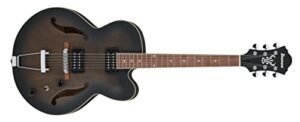 ibanez af55 artcore transparent black flat hollow body