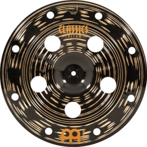 meinl cymbals classics custom dark 16" trash china cymbal for drum set — made in germany — b12 bronze, 2-year warranty (cc16datrch)