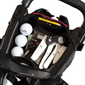 Bag Boy Nitron 3 Wheel Golf Push Cart, Easy 1 Step Open and Fold, Scorecard Console, Beverage Holder, Mobile Device Holder, Handle Mounted Parking Brake