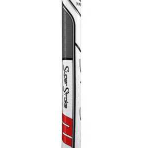 Superstroke Traxion SS2R™ Squared Golf Putter Grip, White/Red/Gray (SS2R™) | Advanced Surface Texture That Improves Feedback and Tack | Minimize Grip Pressure with a Unique Parallel Design