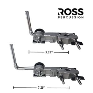 Cowbell Mounting Clamp with L rod for Drum Set - ROSS Percussion