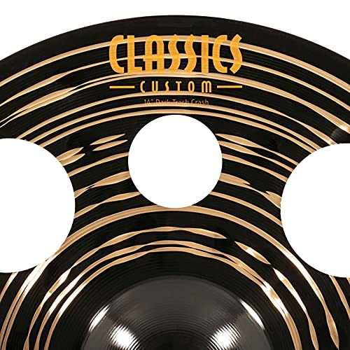 Meinl Cymbals Classics Custom Dark 14" Trash Crash Cymbal for Drum Set — Made in Germany — B12 Bronze, 2-Year Warranty (CC14DATRC)