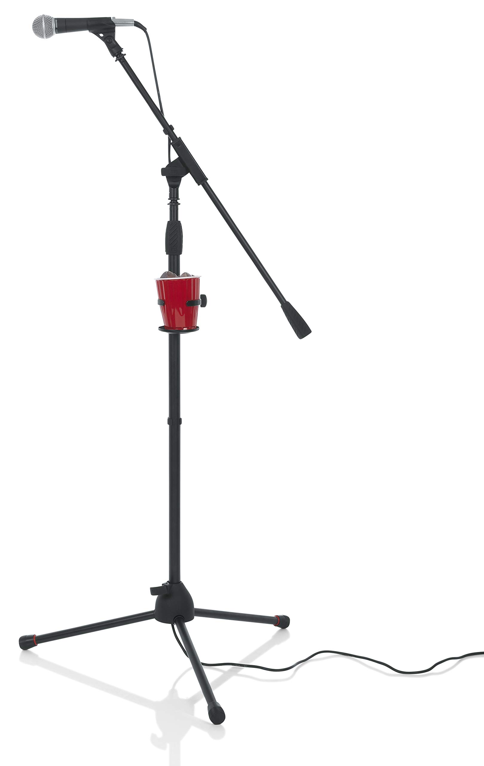 Gator Frameworks Microphone Stand Drink Holder Holds Beverage, Single Cup Clamp (GFW-SINGLECUP)