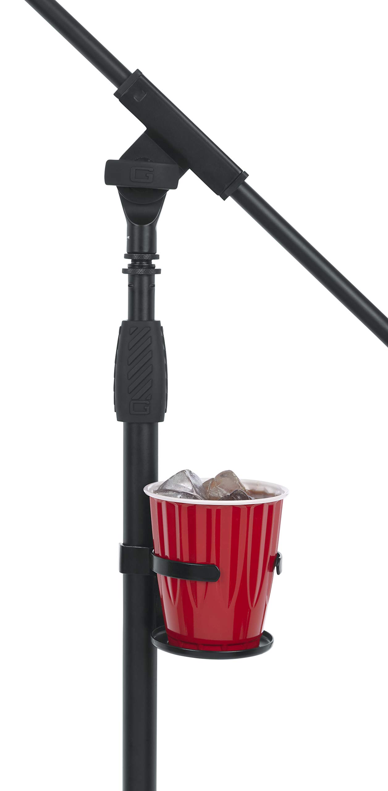 Gator Frameworks Microphone Stand Drink Holder Holds Beverage, Single Cup Clamp (GFW-SINGLECUP)