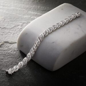 Ross-Simons 1.00 ct. t.w. Diamond Bracelet in Sterling Silver. 8 inches