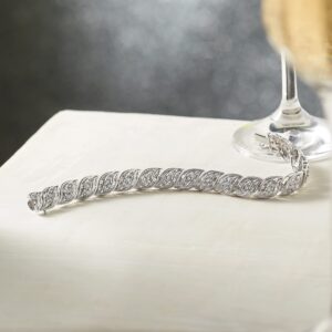 Ross-Simons 1.00 ct. t.w. Diamond Bracelet in Sterling Silver. 8 inches