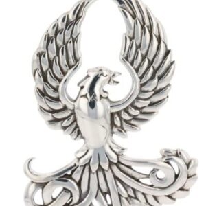 Jewelry Trends Eagle Wing Rising Phoenix Sterling Silver Pendant