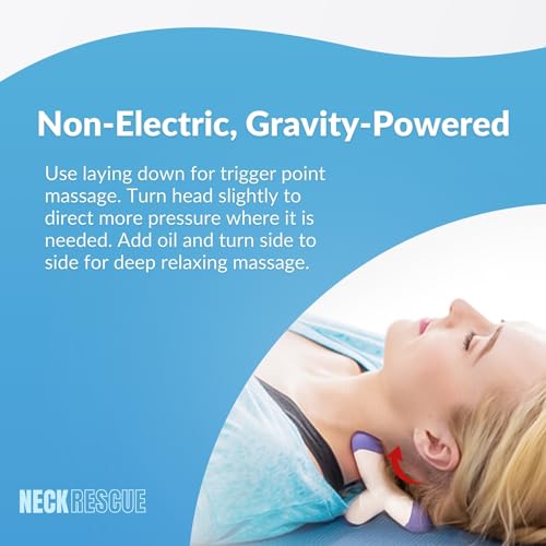 Amazing Neck Massager for Pain Relief, Pressure Point Massager, Occipital Release Tool, Trigger Point Massager, Designed to Target The Deep Neck Muscles Other Massagers Cannot Reach, Headache Relief