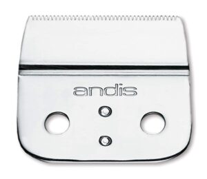 andis 04545 cordless t-outliner lithium ion replacement square blade - carbon steel