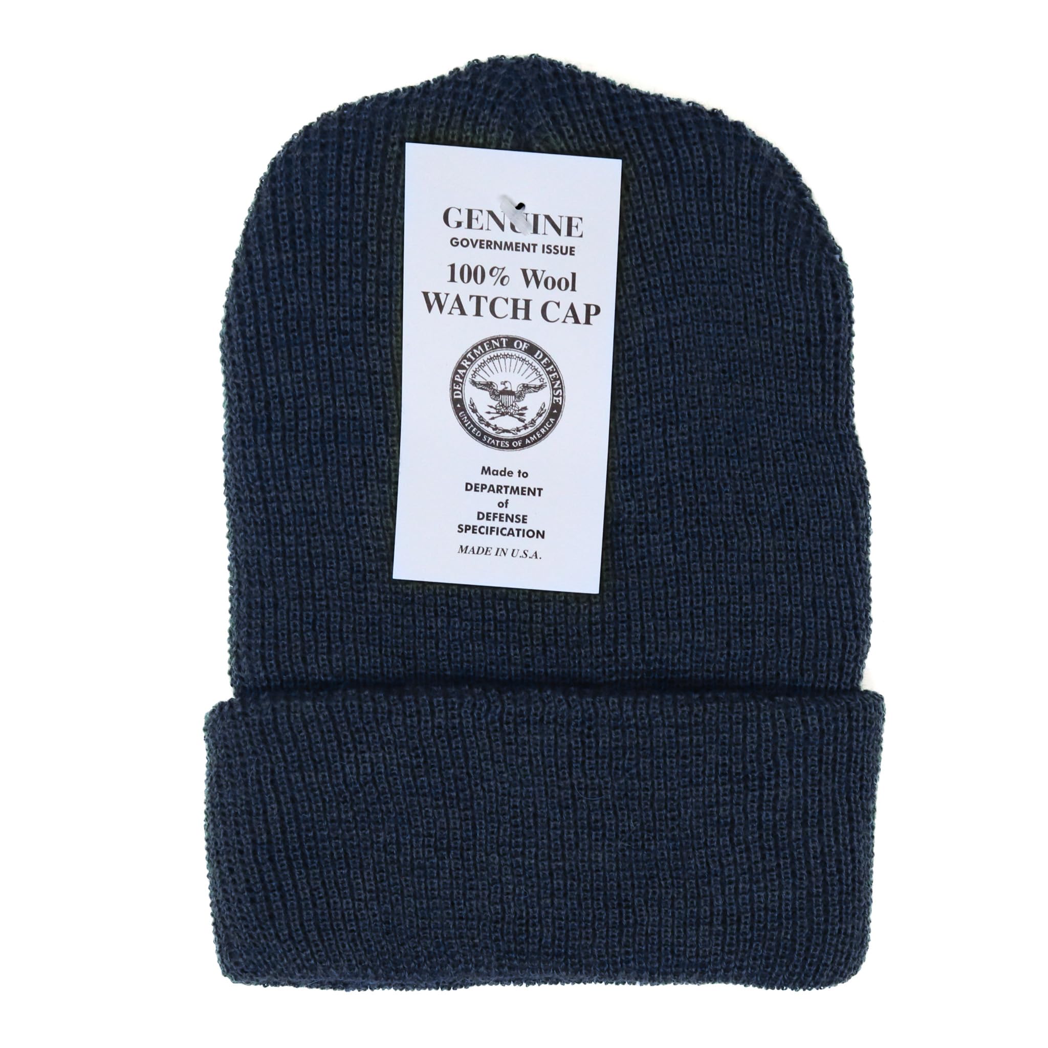 Genuine GI 100% Wool Military Watch Cap (Navy)