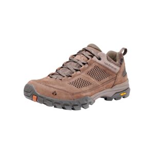 vasque men's talus low waterproof hiking shoe, brown olive/ginger, 9 medium