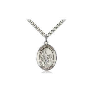 diamondjewelryny sterling silver st. zachary pendant