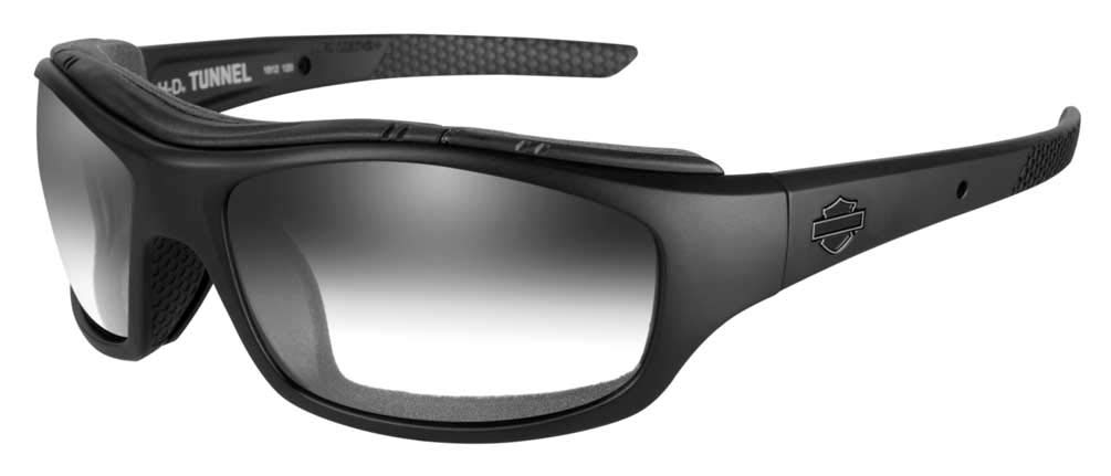 Harley-Davidson Men's Tunnel Sunglasses, LA Gray Lens/Matte Black Frame HDTNL05