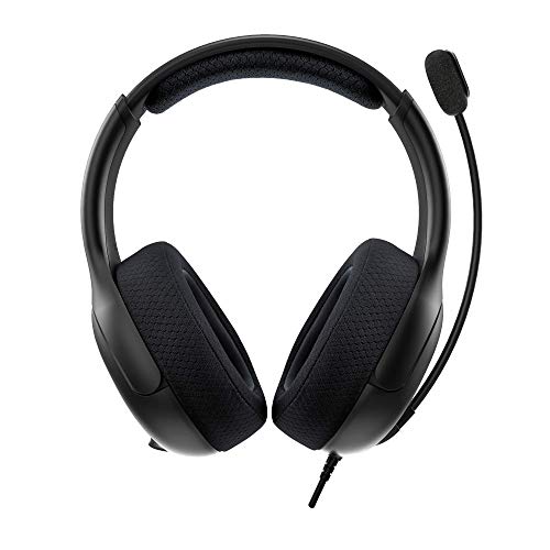 PDP LVL50 Wired Headset with Noise Cancelling Microphone: Black - PS5/PS4