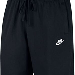 Nike Men's Sportswear Club Short Jersey, Black/White, Medium