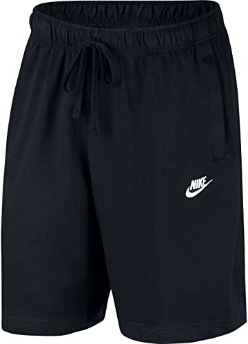 Nike Men's Sportswear Club Short Jersey, Black/White, Medium