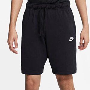 Nike Men's Sportswear Club Short Jersey, Black/White, Medium