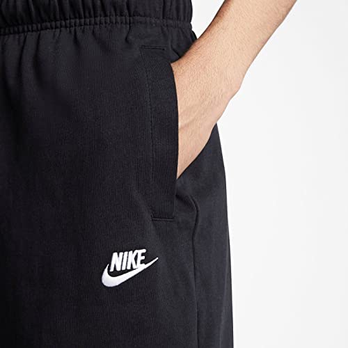 Nike Men's Sportswear Club Short Jersey, Black/White, Medium